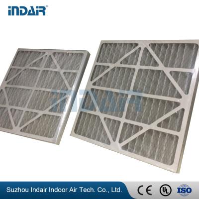 China Low Resistance Industrial HEPA Filter , Easy Installation V Bank Air Filter With Paper Frame for sale