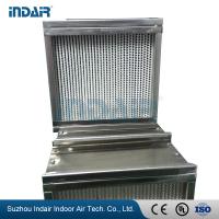China 99.95% Efficiency Terminal HEPA Filter , Deep Pleated Air Filter For Clean Room for sale