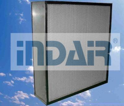 China Glass Fiber Media Mini HEPA Filter Leak Proof Special Aluminum Foil As Separator for sale