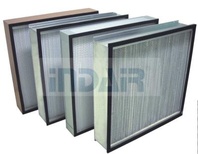 China Deep Pleated High Capacity HEPA Filter High Mechanical Strength For VAV System for sale