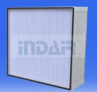China Extruded Aluminum Frame HEPA Air Filter High Performance Super Fine Glass Fiber for sale