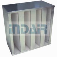 China Plastic V Cell Terminal HEPA Filter , Low Pressure Drop V Bank HEPA Filter for sale