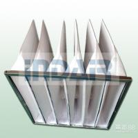 China Lightweight High Flow Air Filter 595x595x600mm With Aluminium Zinc Plate Frame for sale