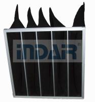 China High Efficiency Air Conditioner Air Filter Activated Carbon Black Bag Pocket for Hospital HVAC system for sale