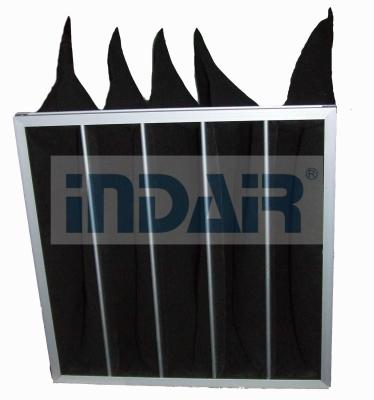 China High Efficiency Air Conditioner Air Filter Activated Carbon Black Bag Pocket for Hospital HVAC system for sale
