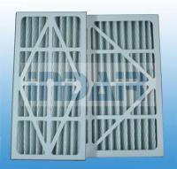 China Disposable Primary Panel HVAC Air Filters , Pleated Air Filter For HVAC System for sale