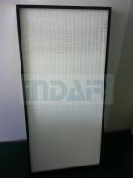China 0.3 Micron Clean Room HEPA Filters , 24 x 48 HEPA Filter With FM Approval for sale