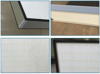 China Top Side Gel Seal Clean Room HEPA Filters , Leak Proof High Flow HEPA Filter H14 for sale