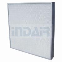 China HV Fiberglass Industrial HEPA Filter Lightweight Hot Melt Sealant With FM Approval for sale