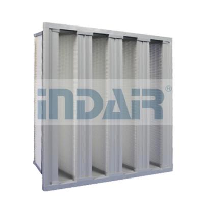 China Stainless Steel Frame V Cell Filters Large Air Volume For Central Air Conditioner for sale