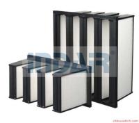 China Plastic Frame V Bank Air Filter Lightweight With High Dust Holding Capacity Design for sale