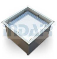 China Air Plenum HEPA Terminal Box , Closed Structure Ceiling Return Air Filter Box for Hispotal Isolation Ward for sale