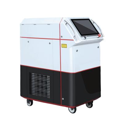 China Cart Mounted Handheld Laser Cleaning Machine Metal Rust Removal Equipment for sale
