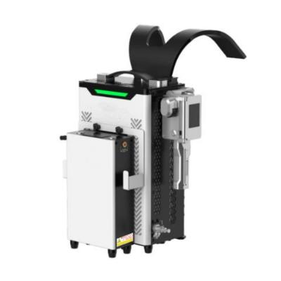 China Backpack Pulse Fiber Laser Cleaning Machine Metal Degrease Rust Removal Equipment for sale