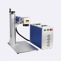 China Small Size Desktop Laser Marking Machine with 8000-10000mm/s Marking Speed and 1064nm Wavelength for sale