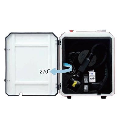 China Portable Suitcase Laser Rust Memoval Cleaning Machine Metal Suitcase for Wood Paint Metal Rust Wall Graffiti for sale