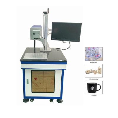 China Desktop CO2 Laser Marking Machines CO2 Laser Engraving Machine for Pvc Plastic for sale