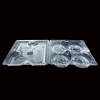 China SH-0058 OEM Disposable Food Grade Transparent PET Packaging for Takeaway Egg Tart Cake for sale