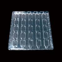 China Clear PET Turnover Plastic Holder Blister Tray for Semiconductor Components Customized for sale