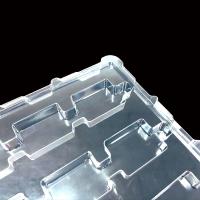 China Clear PET Turnover Plastic Holder Blister Tray for Semiconductor Components Customized for sale