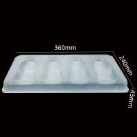 China Customizable Disposable Plastic Insert Tray for Candy Beverage Bottle Shaped Ice Cream for sale