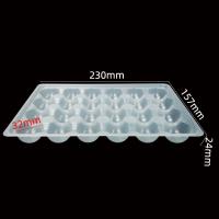 China OEM ODM Natural White PP Blister Tray for Octopus Balls Meatballs Thickness 0.2-2.0mm for sale