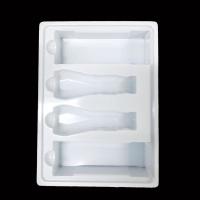 China Skin Care Kit Insert Tray White PS Plastic Packaging Blister Molded Tray for Cosmetics Set for sale
