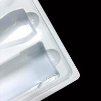 China Skin Care Kit Insert Tray White PS Plastic Packaging Blister Molded Tray for Cosmetics Set for sale
