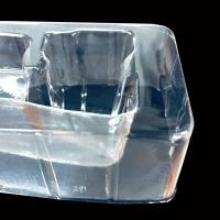 China Customized Clear PET Blister Insert Tray for Chrome Nail Powder Jar Makeup Tools Made for sale