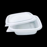 China Customized Microwavable Food Grade Plastic Container for Soup Deli Food Natural White for sale