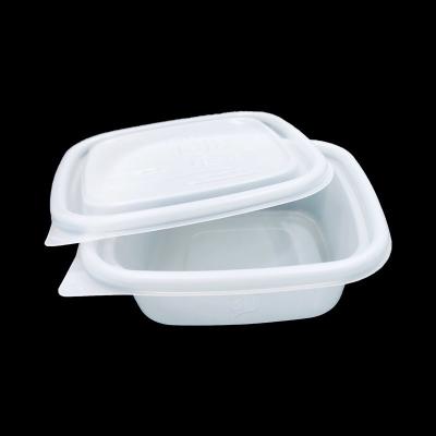 China Customized Microwavable Food Grade Plastic Container for Soup Deli Food Natural White for sale