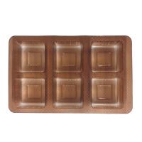 China ISO45001 Approved Amber PET Tray for Mooncakes Pastries in Vacuum Forming Material for sale