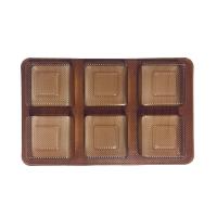 China ISO45001 Approved Amber PET Tray for Mooncakes Pastries in Vacuum Forming Material for sale