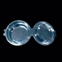 China Custom Order Accepted Clear PET Hinged Plastic Bowl Round Blister Clamshell Packaging for sale