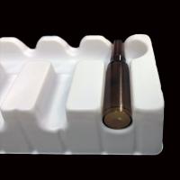 China Semi Enclosed Plastic Packaging White PET Blister Insert Tray For Ampules Vials Safety for sale