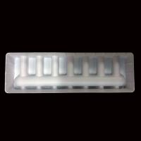 China Semi Enclosed Plastic Packaging White PET Blister Insert Tray For Ampules Vials Safety for sale