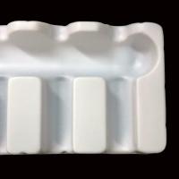 China Semi Enclosed Plastic Packaging White PET Blister Insert Tray For Ampules Vials Safety for sale