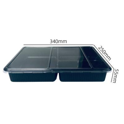 China 36 Years Experience Custom PP Black Tray PET Clear Lid Blister Packaging For Sliced Meat for sale