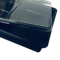 China 36 Years Experience Custom PP Black Tray PET Clear Lid Blister Packaging For Sliced Meat for sale