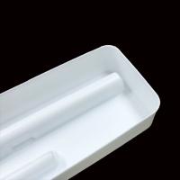 China ISO Certified In-house Design Matte Texture White PS Blister Tray for Eyebrow Pencil for sale