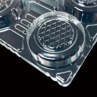 China Custom Order Accepted SH-0263 PET Clear Vacuum Forming Molded Tray for Soft Drink Boba Tea for sale