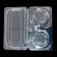 China Matt Lamination Printing Two Compartments Clamshell Box for Take Away Plastic Box for sale