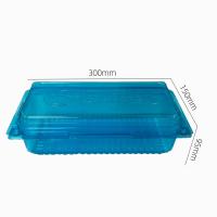 China 36 Years Experience Blue PET Plastic Container Clamshell Blister Packaging for Crabs for sale
