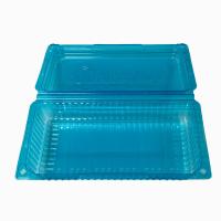 China 36 Years Experience Blue PET Plastic Container Clamshell Blister Packaging for Crabs for sale