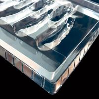 China Transparent PET Plastic Packaging Tailored Disposable Blister Tray for Folding Knives for sale