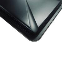 China Cold Resistant Plastic Food Serving Plate Black PP Blister Tray for Beef Slice Meat for sale
