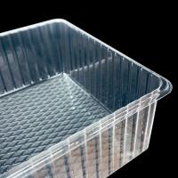 China Clear PET Plastic Boxes Blister Tray for Bread Bakery Muffin Cake Salad Customized for sale