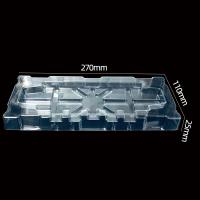 China Blister Packaging Customized Clear PET Molded Plastic Insert Tray for Electronic Parts for sale