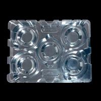 China Customized Stackable Clear PET Molded Tray for Hardware Semiconductor Components for sale