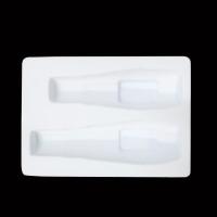 China Custom White PVC Flocking Box MOQ 10000 PCs for Customized Packaging of Skin Care Set for sale